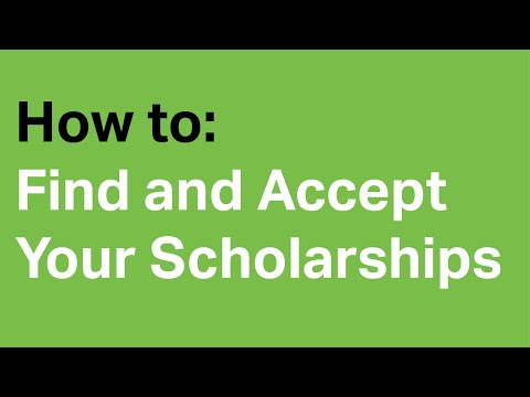 How to: Find and Accept Your Scholarship
