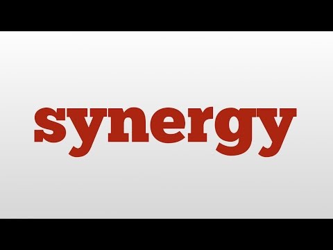 synergy meaning and pronunciation