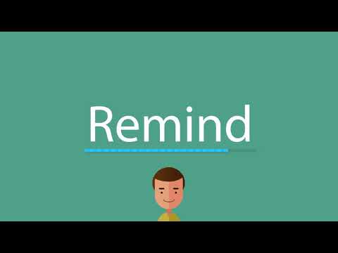 How to pronounce Remind
