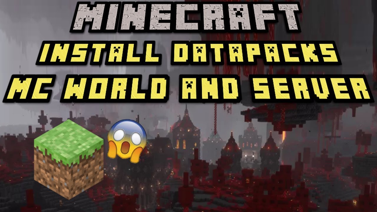 How to INSTALL DATAPACKS in Minecraft World or Server [Tutorial]