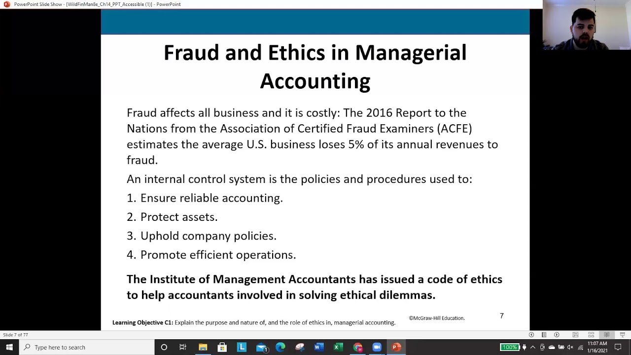 Chapter 14 Lecture Video: Managerial Accounting Concepts & Principles