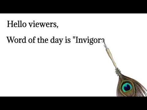 Word of the day - 13 (Invigorate)