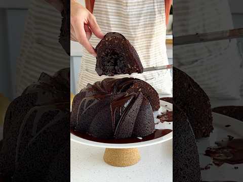 Tunnel of Fudge Bundt Cake recipe available on our website now! #recipes #bundtcake