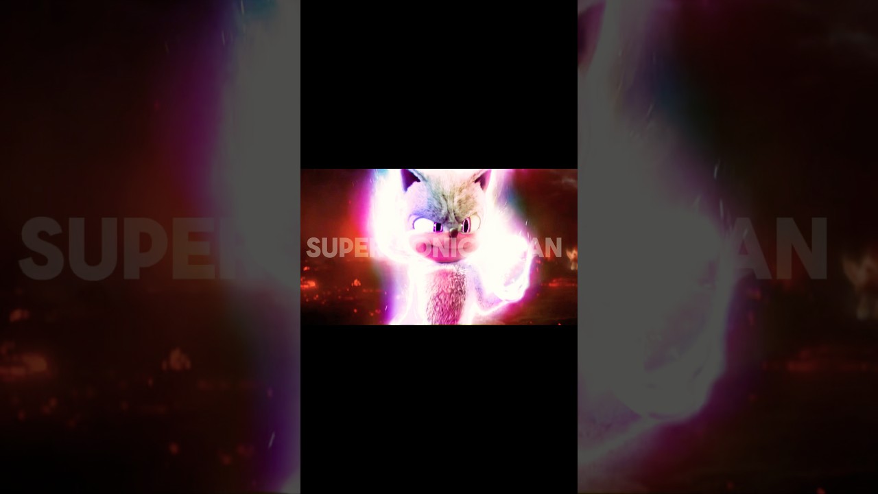 Hyper Sonic in Sonic 3#edit #sonicmovie3 #hypersonic #viral #sonic #supersonic #shinsonic #photoshop
