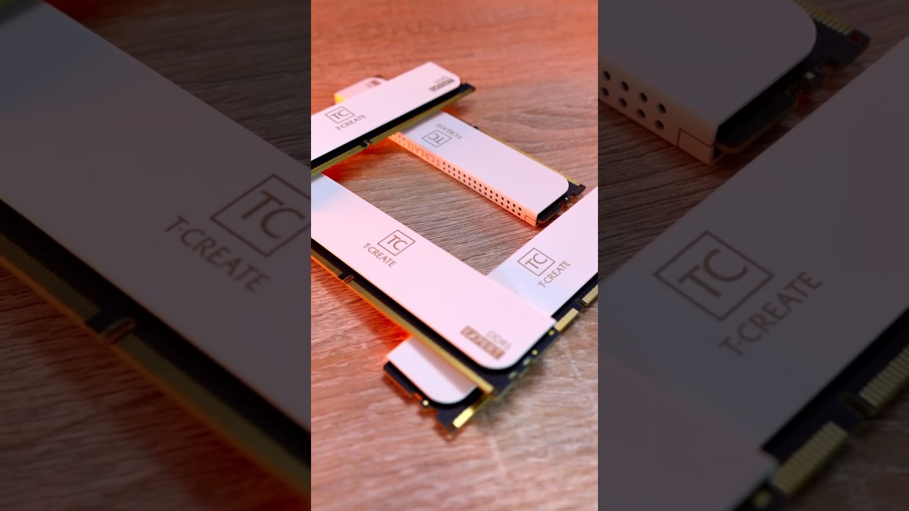 Like white DDR5 Ram? We love the sleek look of the Teamgroup T-Create Expert DDR5 Ram!