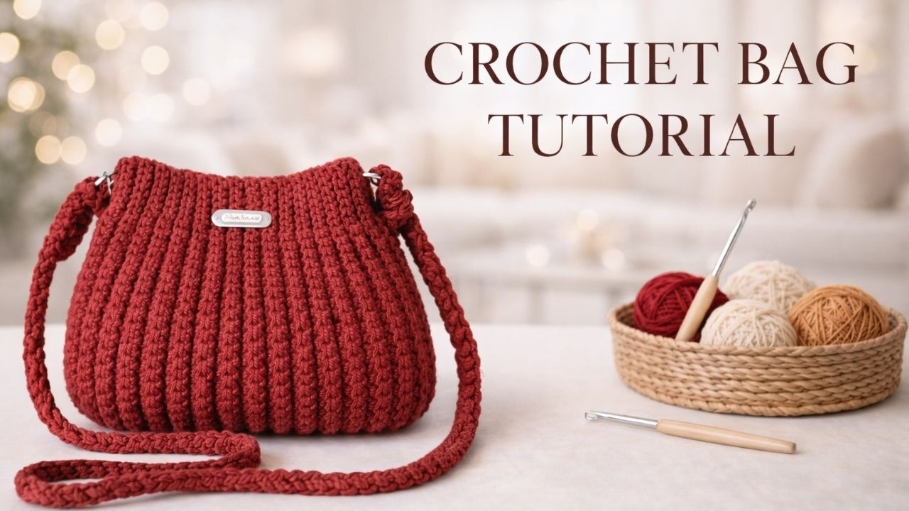 Elegant Crochet Bag Tutorial 🧶 | Easy & Modern Handmade Shoulder Bag for Beginners