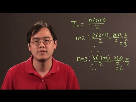 Algebraic Equation for Triangular Numbers : Algebra Lessons
