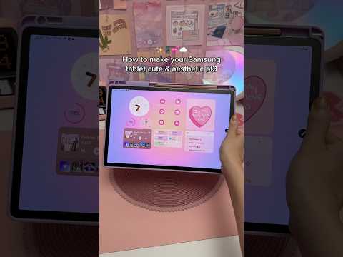 how to make your Samsung tablet cute & aesthetic 💗 Galaxy tab S9+ | homescreen | android tips