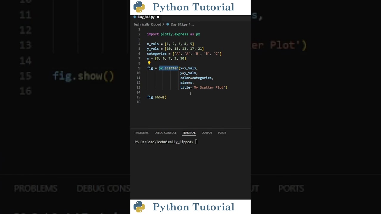 Create Interactive Scatter Plots in Python with Plotly | Python Tutorial