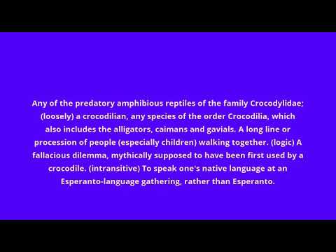 what is the meaning of crocodile