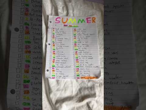 Make a summer bucket list with me #preppy #summervibes