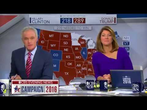 CBS Evening News open - 11/9/2016