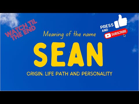 Meaning of the name Sean. Origin, life path & personality.