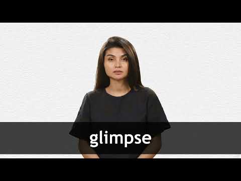How to pronounce GLIMPSE in American English