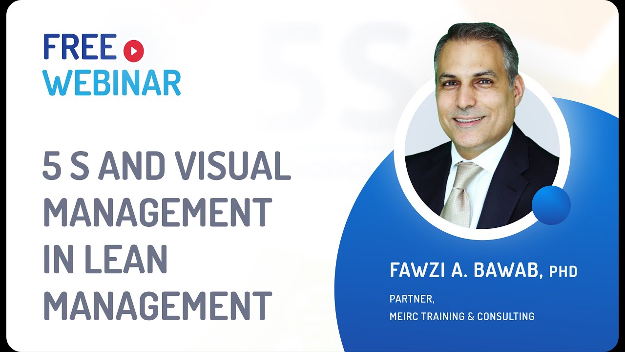 Free Webinar - 5 S and Visual Management in LEAN Management