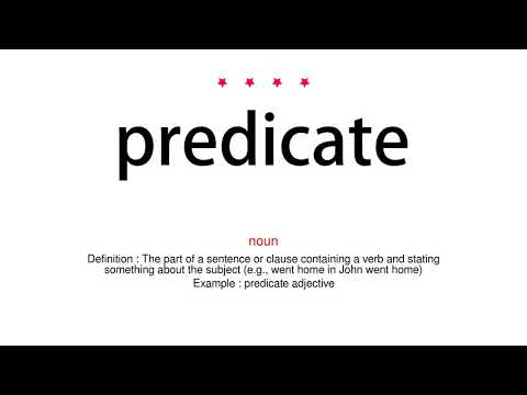 How to pronounce predicate - Vocab Today