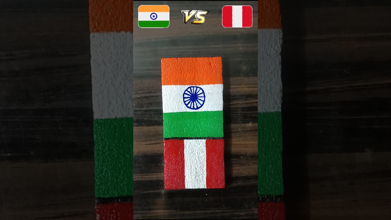 How to Draw India 🇮🇳 and Peru 🇵🇪 Flags Perfectly! ✨ #flagdrawing #gkart #shorts #viral #trending