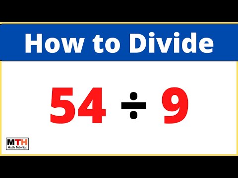 54 divided by 9 (54÷9)