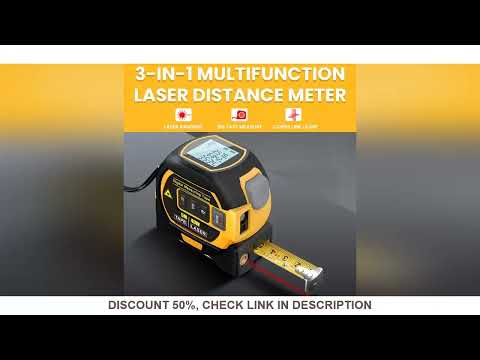 1pc Laser Tape Measure 3 In 1 Digital Tape Measure High Precision Laser Rangefinder Steel Tape Measu