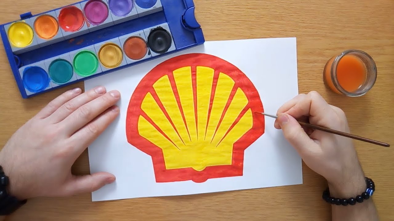 How to draw a Shell logo
