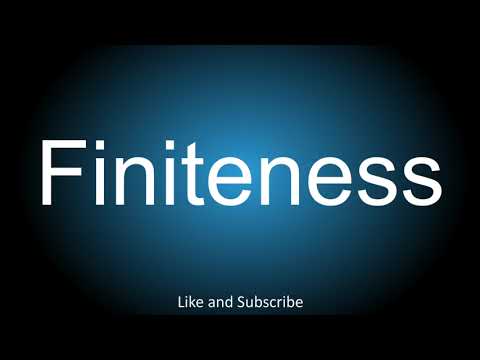 How to correctly pronounce - Finiteness.