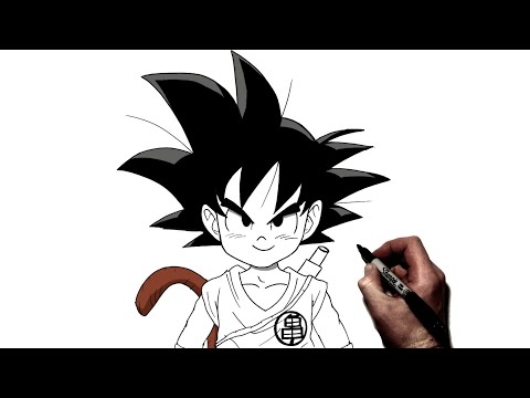 How To Draw Kid Goku | Step By Step | Dragonball