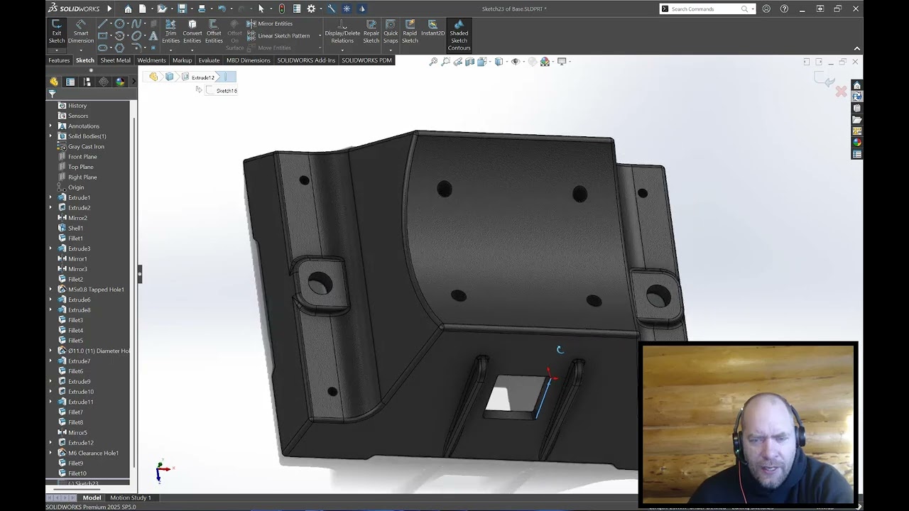 SOLIDWORKS Tips -  Sketch on Edge