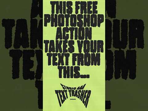 Text Trasher from Studio AAA #photoshop #freepsd #graphicdesign #adobe #photoshoptutorial