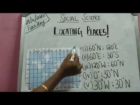 Locating places using latitudes and longitudes