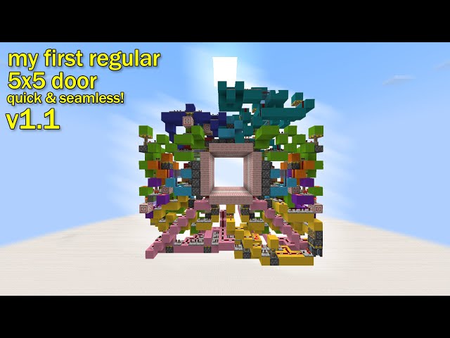 seamless 5x5 door [1.2s opening] [v1.1] Minecraft Map