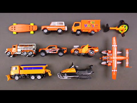Learning Colors Street Vehicles – Orange Cars & Trucks! – Organic Learning
