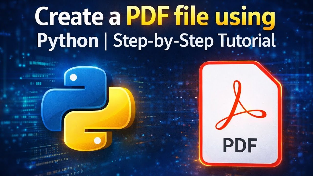 Create a PDF using Python | Complete Tutorial 