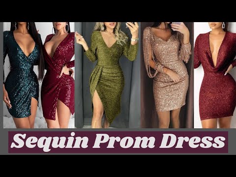 sequin prom dress || shimmer sequin dress