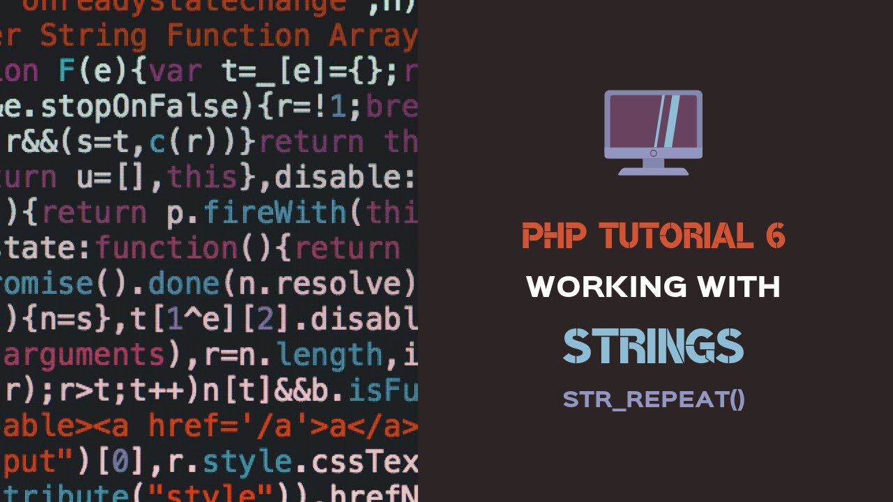 PHP STRINGS TUTORIAL #6 🐘 str_repeat — Repeat a string