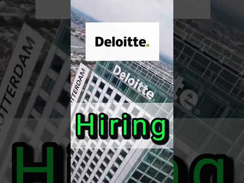 Deloitte Hiring #deloittejobs #internship #jobs #sign2tech #trending #shorts