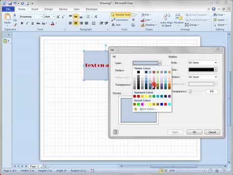 6.3 Formatting Shapes in Visio 2010