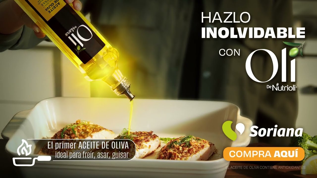 Cocina con Oli de Nutrioli | Disponible en Soriana.