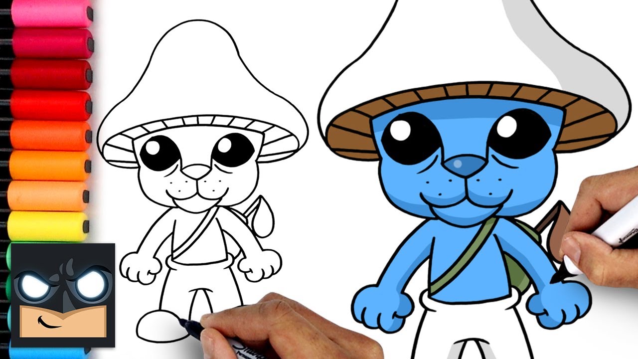 How To Draw Smurf Cat
