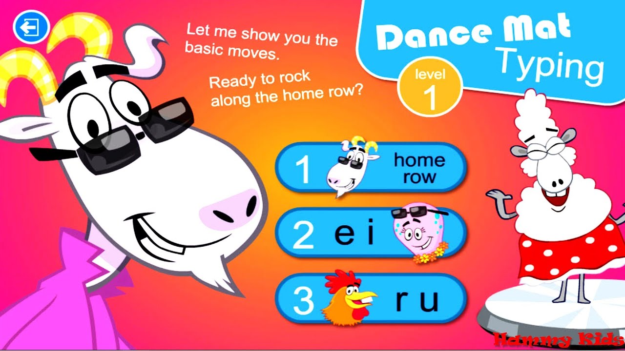 Dance Mat | Touch Typing | Level 1 | Home Row | BBC Bitesize | Hammy Kids