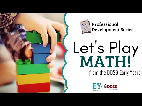 Lets Play Math! Early Years Professional Development for Kindergarten