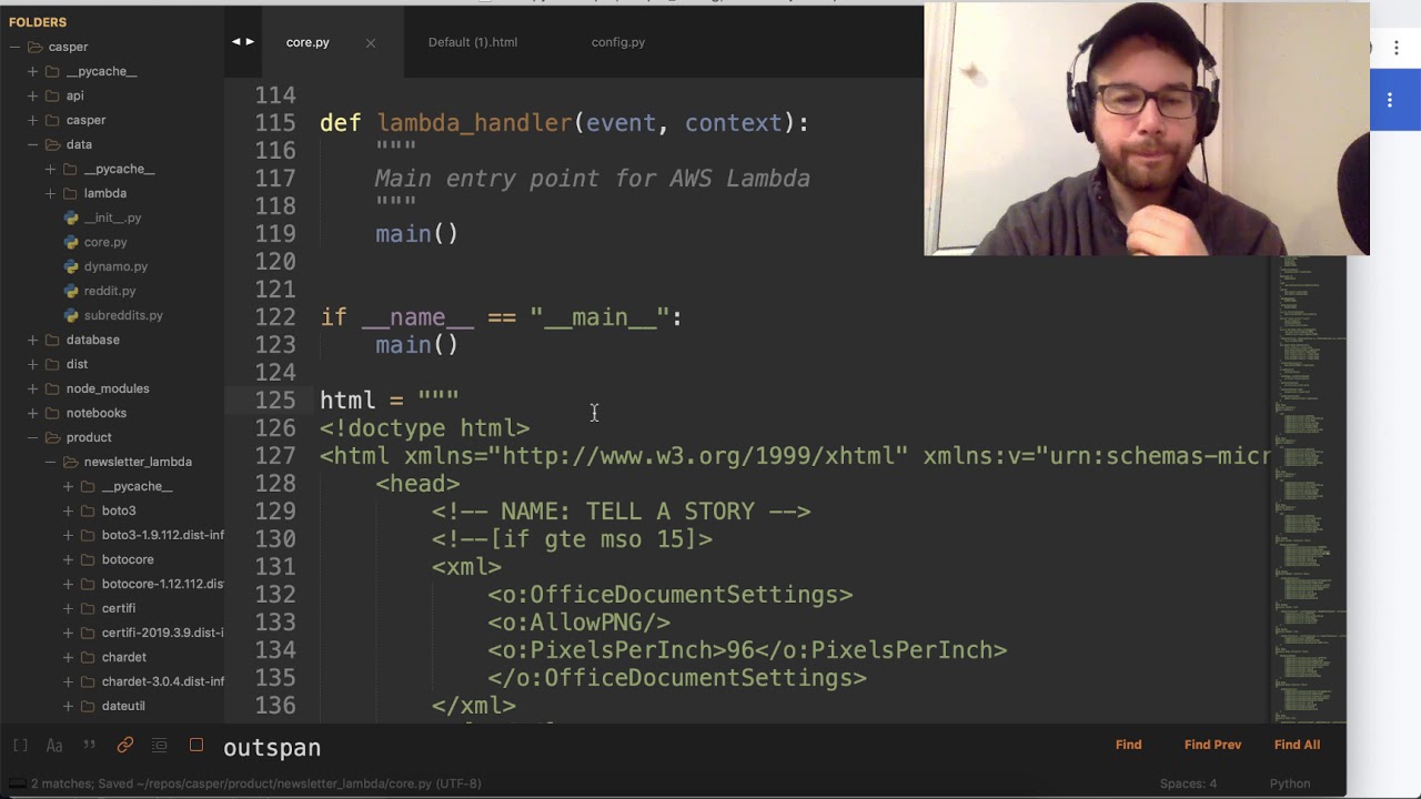 Monitoring AWS lambda and updating html