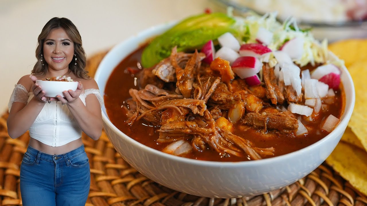 Grandma's Authentic & Classic Homemade POZOLE ROJO! 🔥👵🍲
