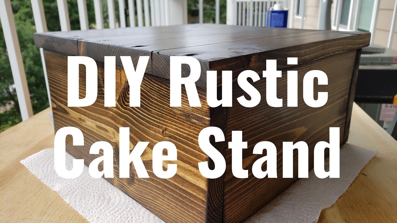 DIY Rustic Cake Stand for a Wedding