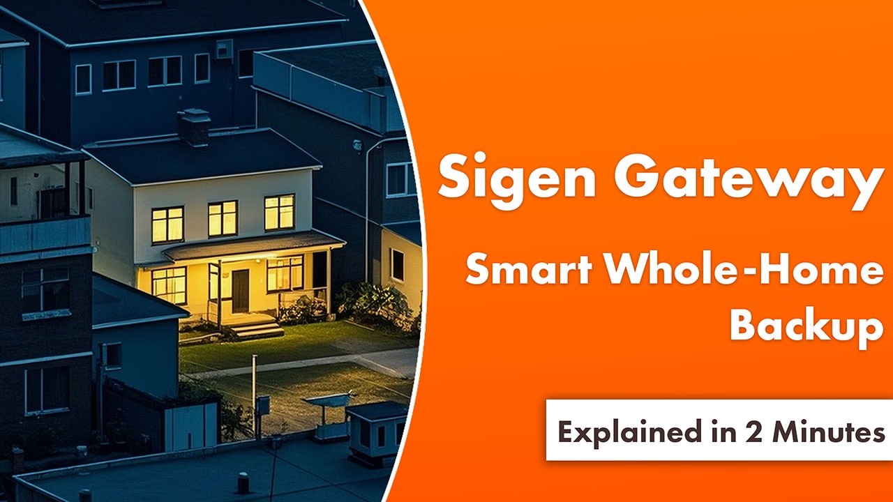 SigEnergy SigenStor Gateway Explained | Power Cut Protection?