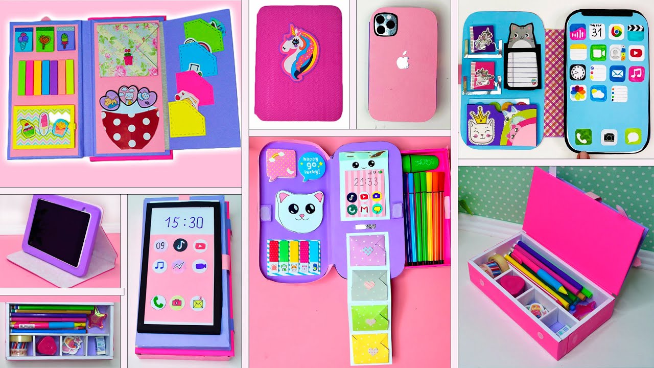 Top paper crafts // Cool pencil case ideas & mini organizers // Stationery storage