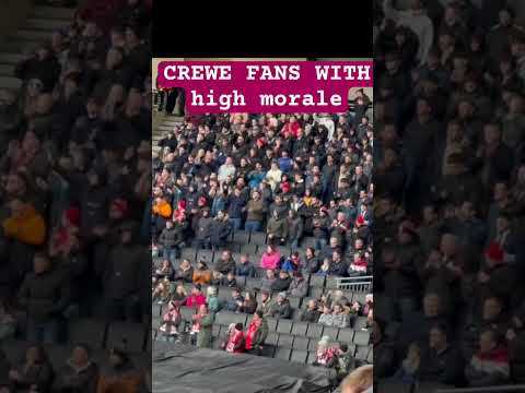 Crewe came with full support. 1:1⚽️ #crewe #crewealexandra #mkdons #championship #epl #leagueone