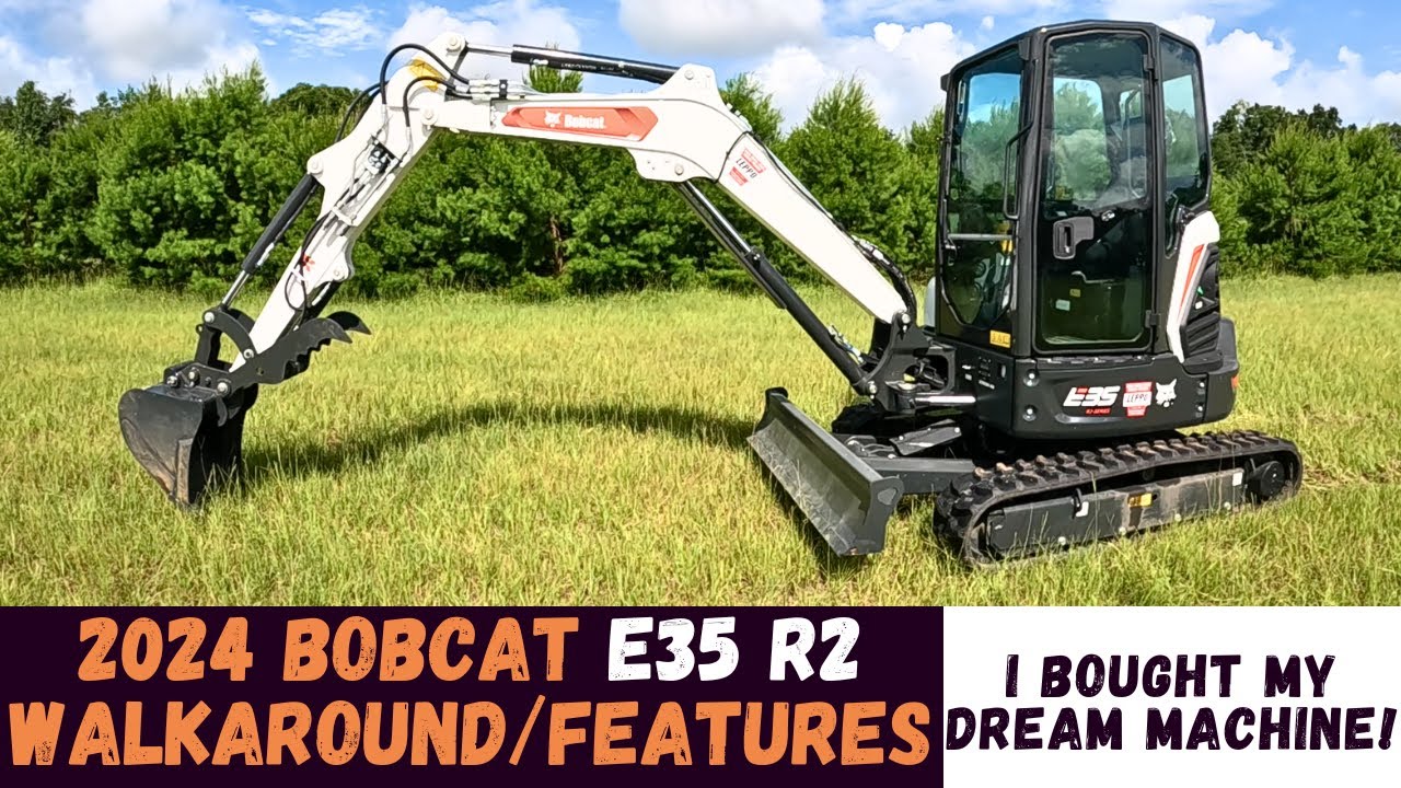 2024 Bobcat E35 R2 Mini Excavator Walkaround and Features!