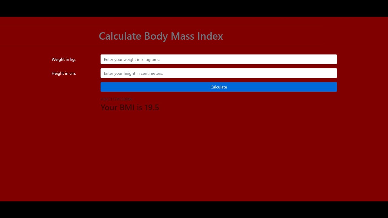 SIMPLE BMI CALCULATOR IN PHP WITH SOURCE CODE