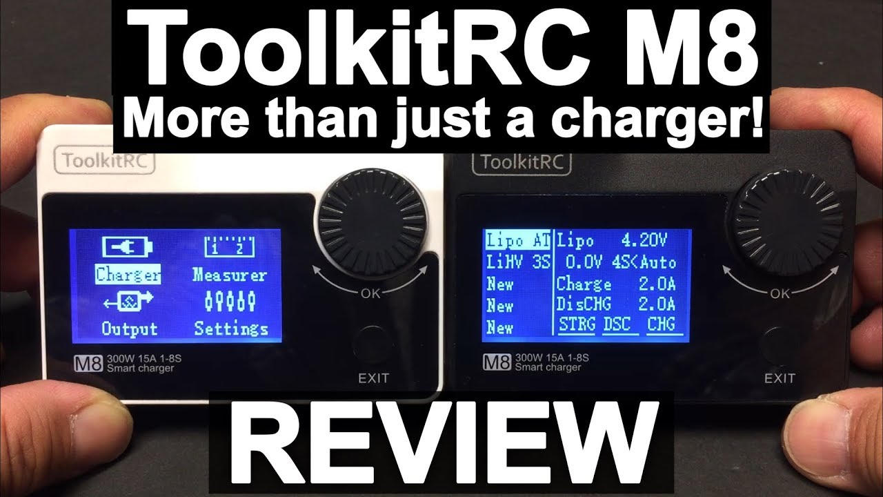 ToolkitRC M8 300W 15A Charger, Cell Checker, Servo Tester  REVIEW