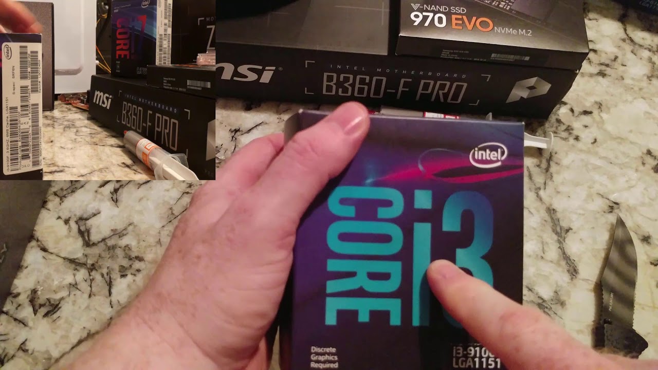 Intel I3-9100F CPU UNBOXING!!  New 9th gen processor for desktop Discussion Review , Fan?